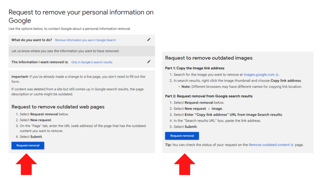How to Delete Google Search Results